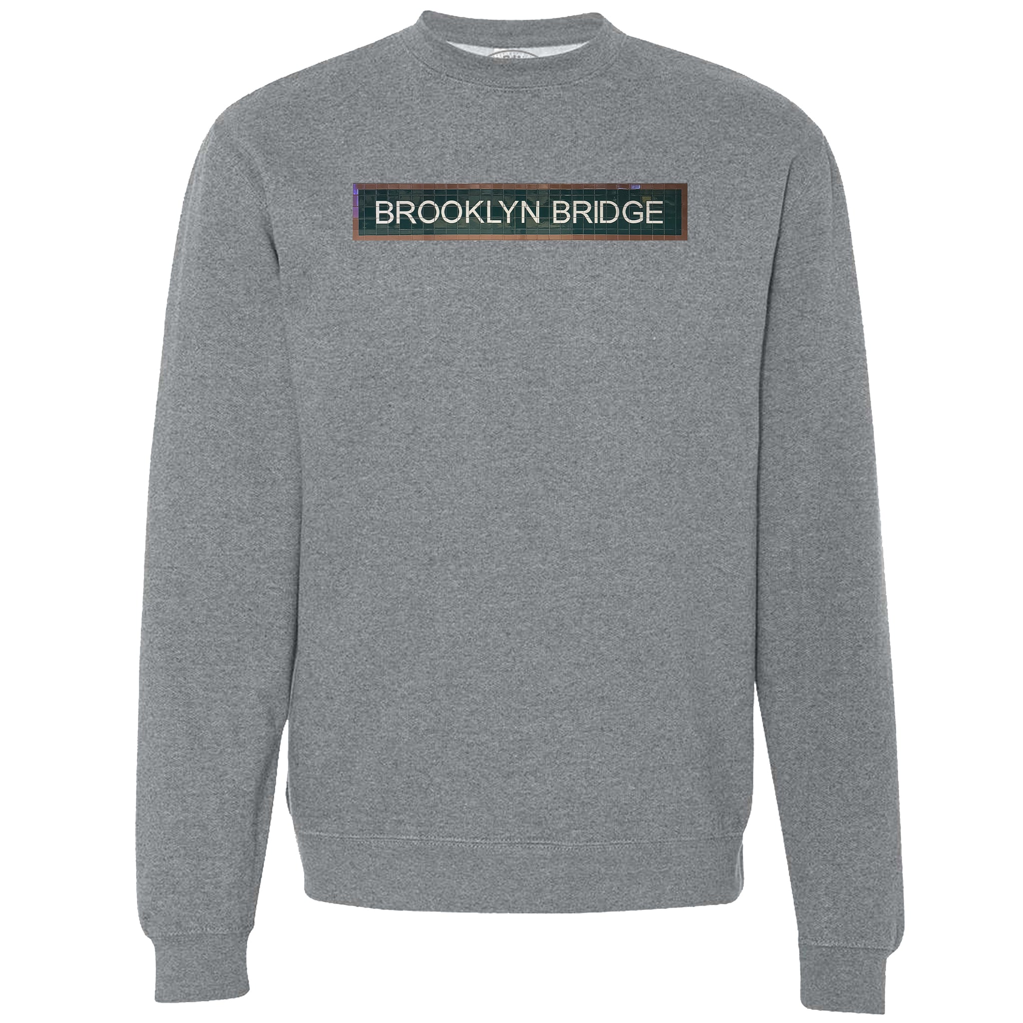 Brooklyn Bridge crewneck sweatshirt – Subway Tile Shirts